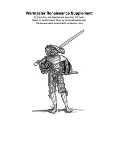 Warmaster Renaissance Supplement | Board Game | BoardGameGeek