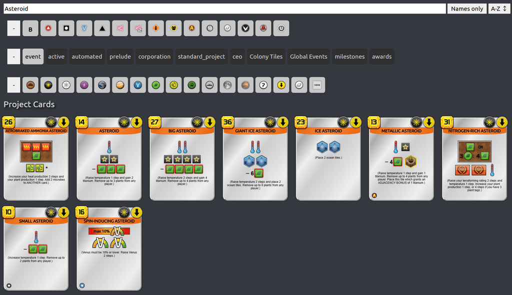 My DIY Card Share: Project Reorganization, Asteroid Material Research ...