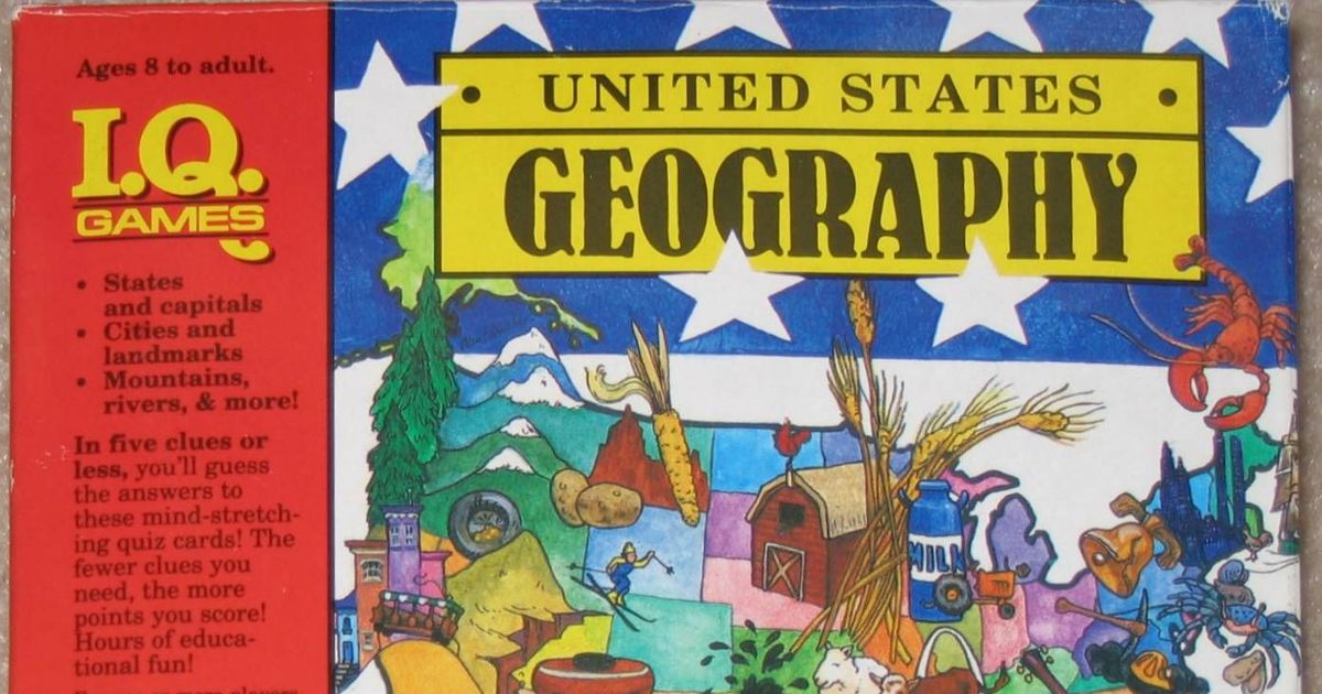 I.Q. Games: United States Geography | Board Game | BoardGameGeek