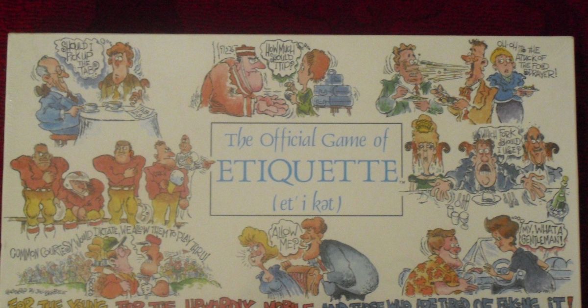 The Official Game of Etiquette | Board Game | BoardGameGeek