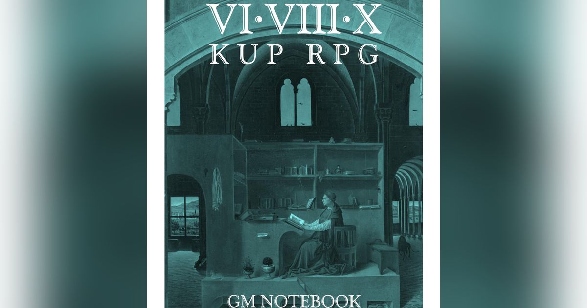 VI·VIII·X KUP RPG GM Notebook | RPG Item | RPGGeek