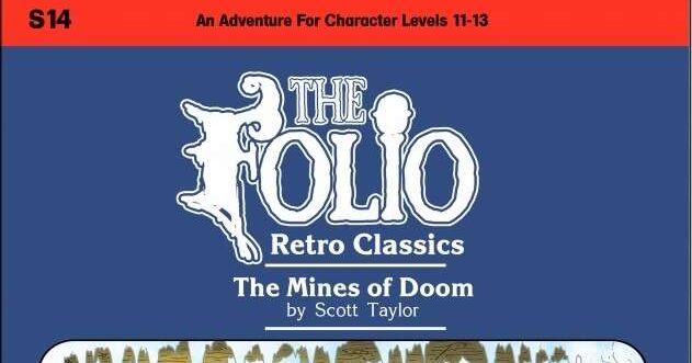 Retro Classics S14: The Mines of Doom | RPG Item | RPGGeek