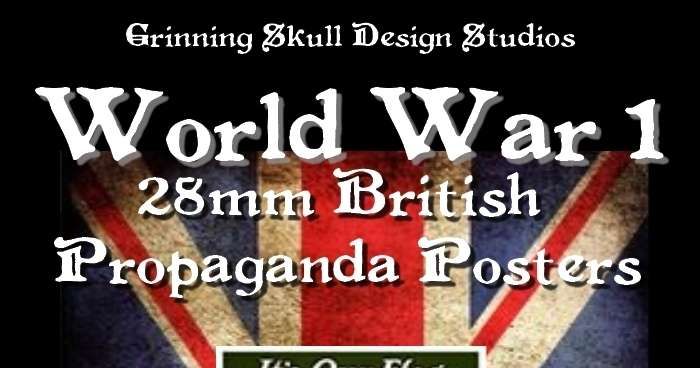 World War 1: 28mm British Propaganda Posters | RPG Item | RPGGeek