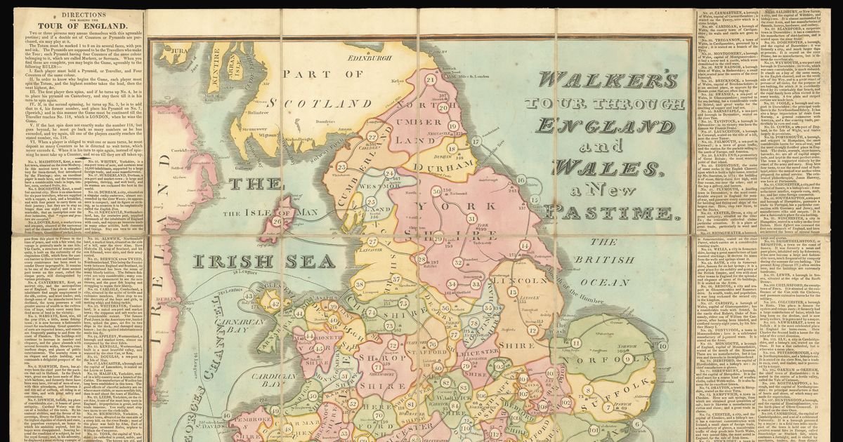 Walker's Tour Through England & Wales | Board Game | BoardGameGeek