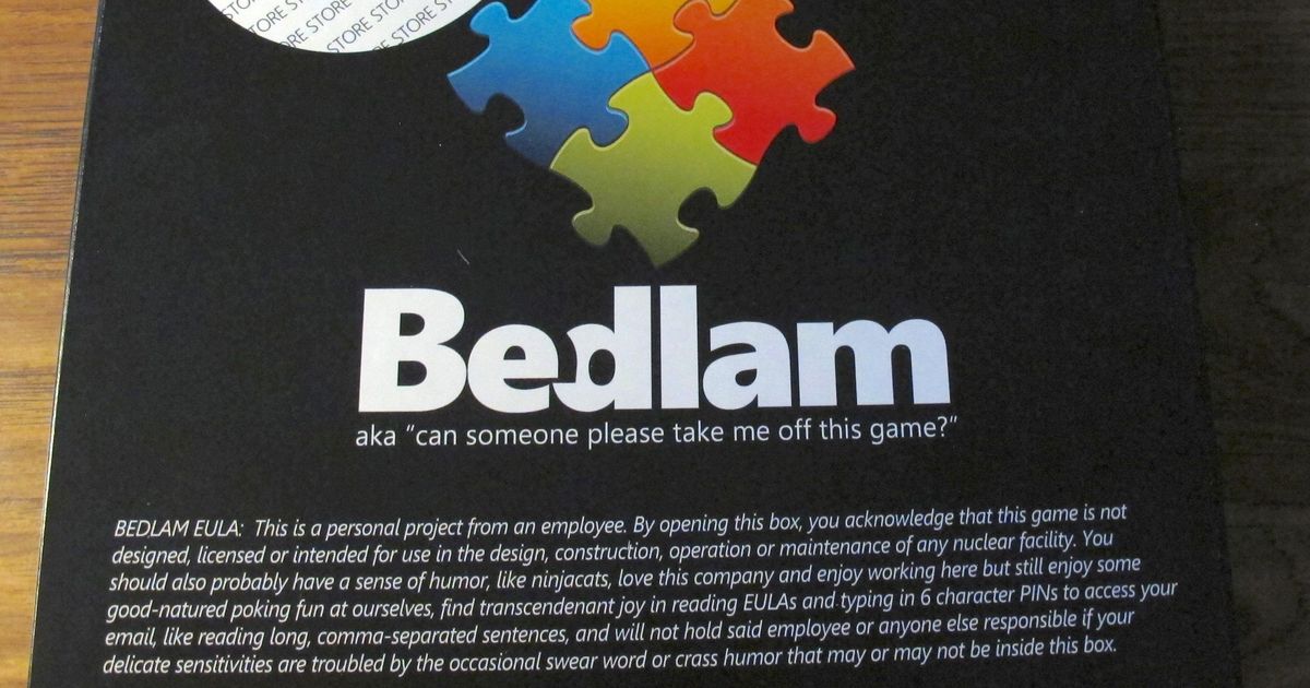 Bedlam: AKA The "Can Someone Take Me Off this Game?" Game | Board Game ...