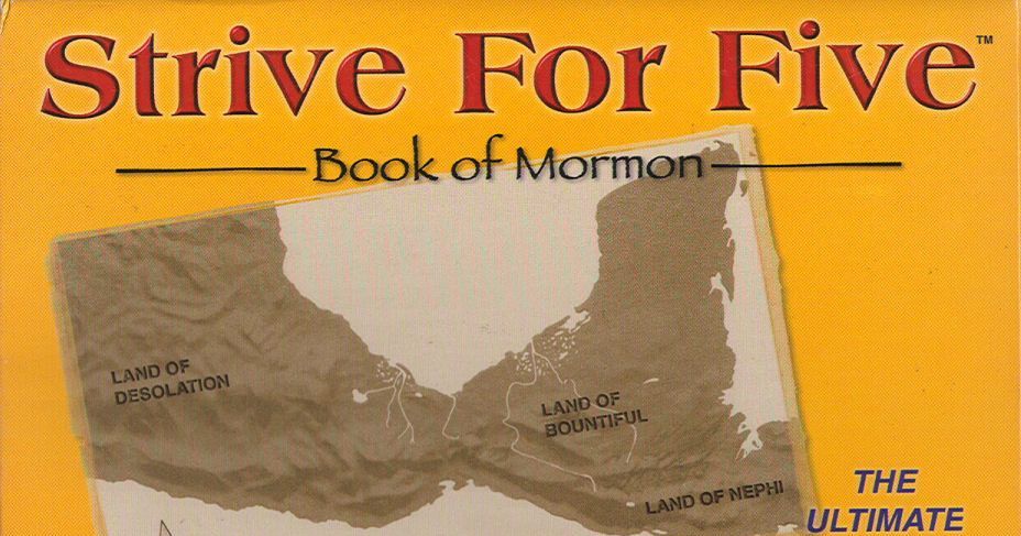Strive For Five: Book of Mormon | Board Game | BoardGameGeek