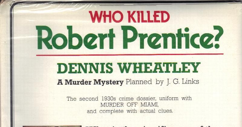 Who Killed Robert Prentice | Board Game | BoardGameGeek