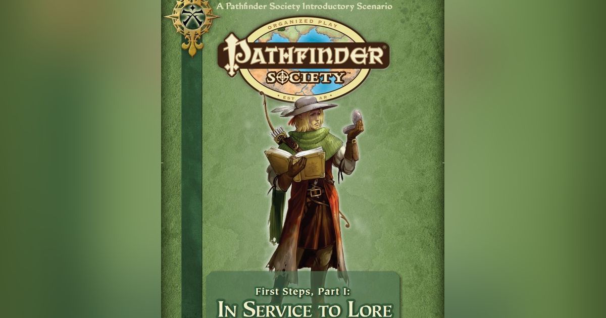 Pathfinder Society Scenario 3-00 Intro 1: In Service to Lore | RPG Item ...