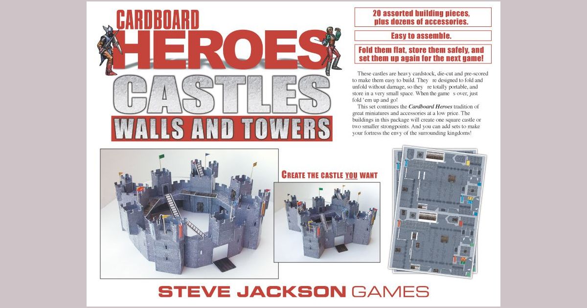 Cardboard Heroes: Castles - Walls and Towers | RPG Item | RPGGeek