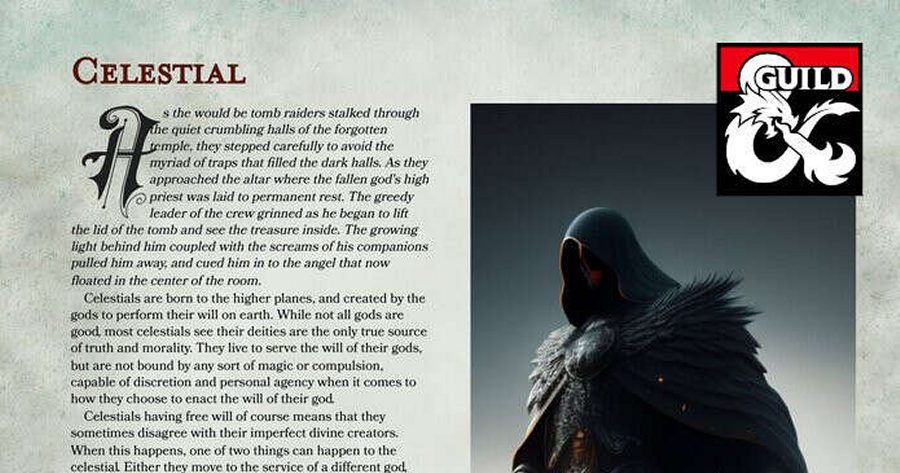 The Celestial: A Homebrew Race/Class for Monster PCs | RPG Item | RPGGeek
