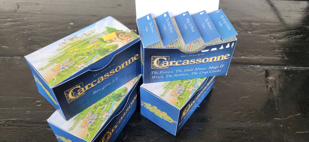 Carcassonne 40 tile tuck boxes | Carcassonne