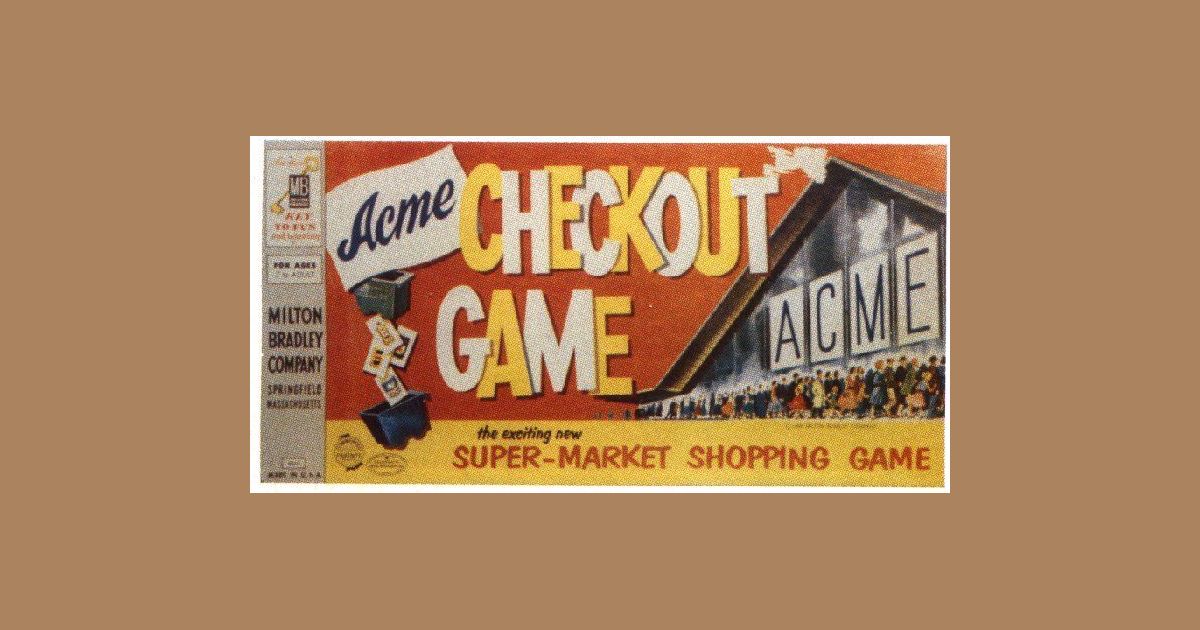 Checkout Game: 4 Square Food-Market Shopping Game | Board Game ...