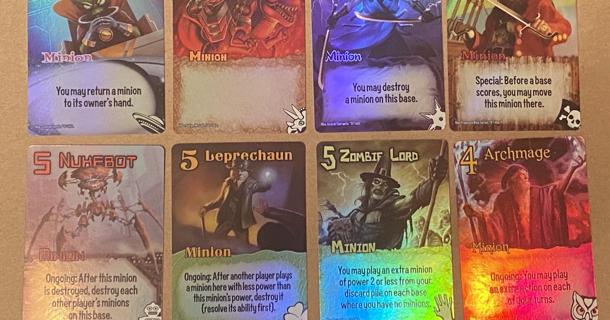 Smash Up: Foil Faction Cards | Board Game Accessory | BoardGameGeek