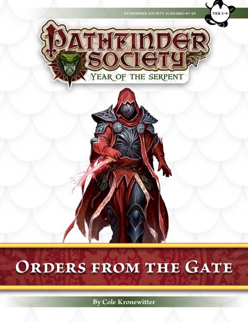 Pathfinder Society Scenario 7-25: Orders From the Gate | RPG Item | RPGGeek