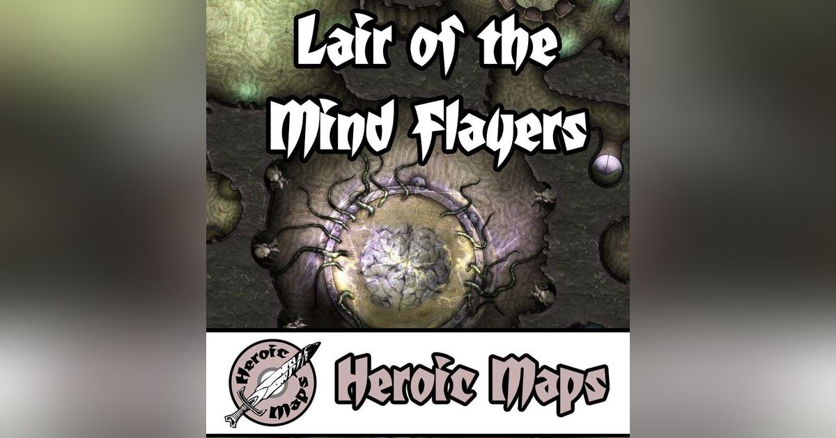 Heroic Maps: Lair of the Mind Flayers | RPG Item | RPGGeek