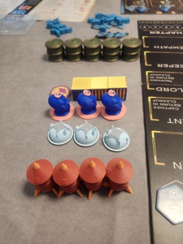 Some 3D Upgrades for resource and building tokens | Arcs