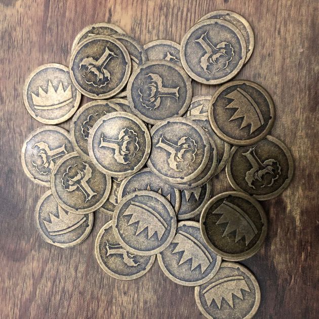 Kingswood: Metal Coins | Board Game Accessory | BoardGameGeek