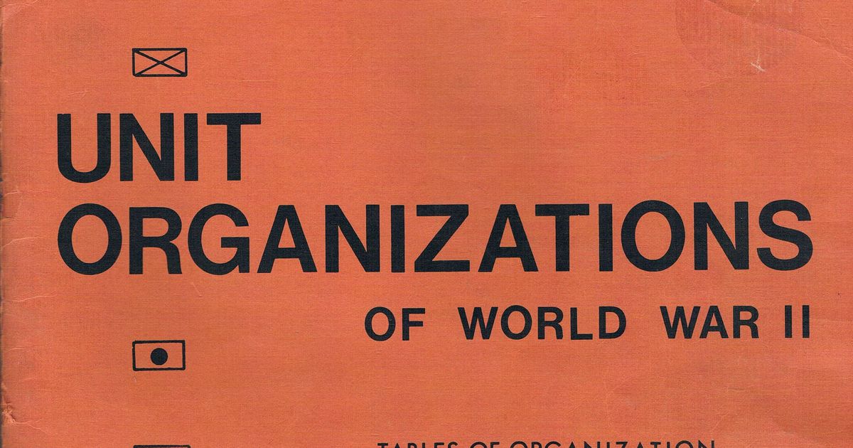 Unit Organizations of World War II | Board Game | BoardGameGeek