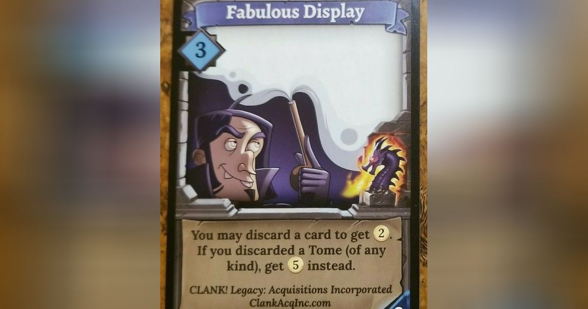 Clank! Legacy: Fabulous Display Promo Card | Board Game | BoardGameGeek