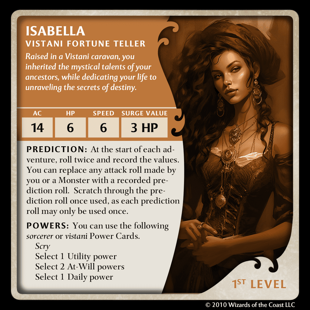One thing I might change: Fortune Teller Character | Dungeons & Dragons ...