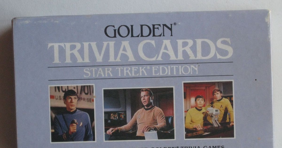 Golden Trivia Cards: Star Trek Edition | Board Game | BoardGameGeek