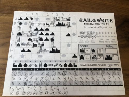 [WIP] RAIL and WRITE - 13th Roll and Write Contest (Components Available)