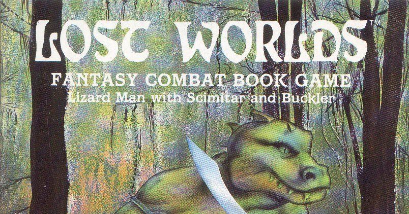 Lost Worlds: Lizard Man With Scimitar and Buckler | Board Game ...