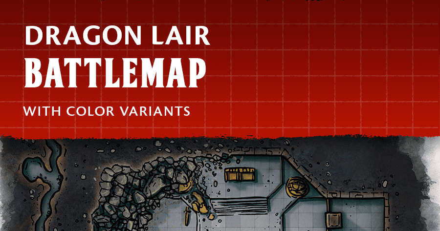 Dragon Lair Battlemap | RPG Item | RPGGeek