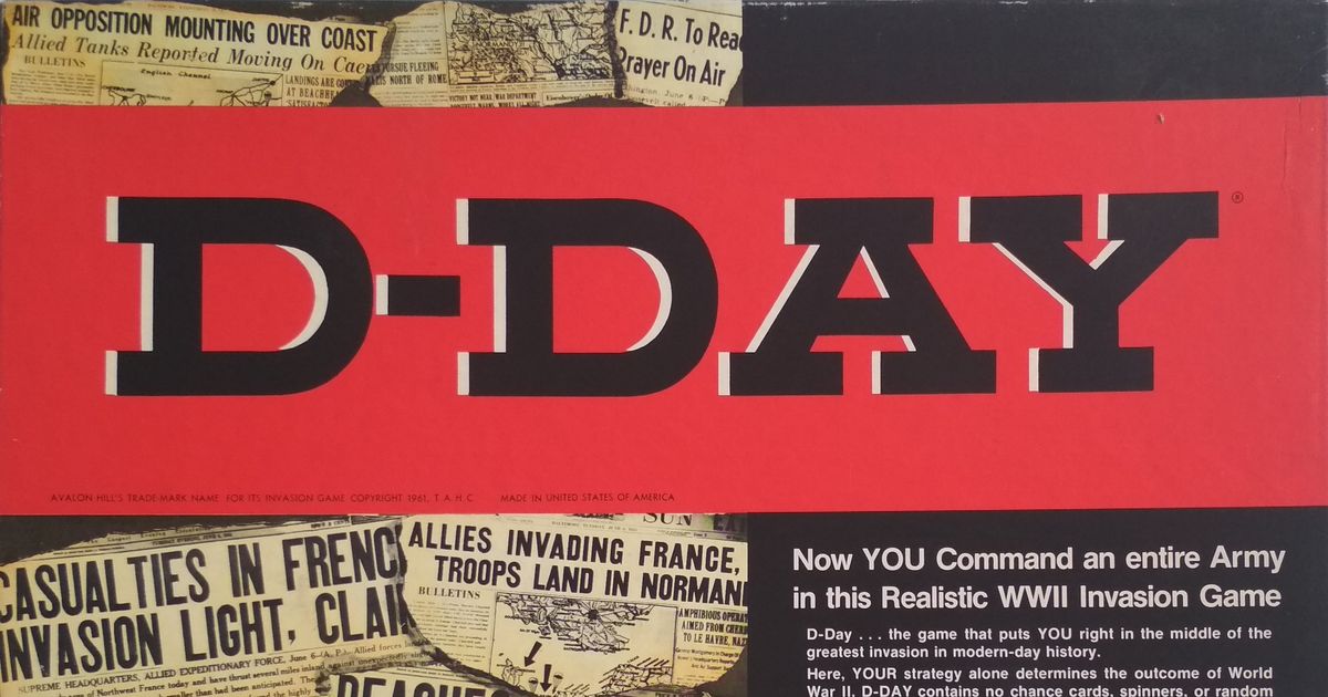 D-Day (3rd Edition) | Board Game | BoardGameGeek