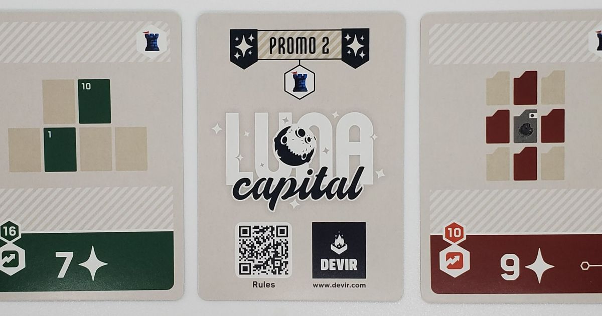 LUNA Capital: Promo 2 – Dice Tower 2022 Cards | Board Game | BoardGameGeek
