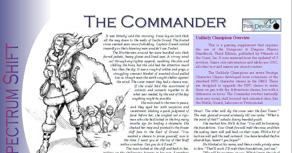 The Commander | RPG Item | RPGGeek