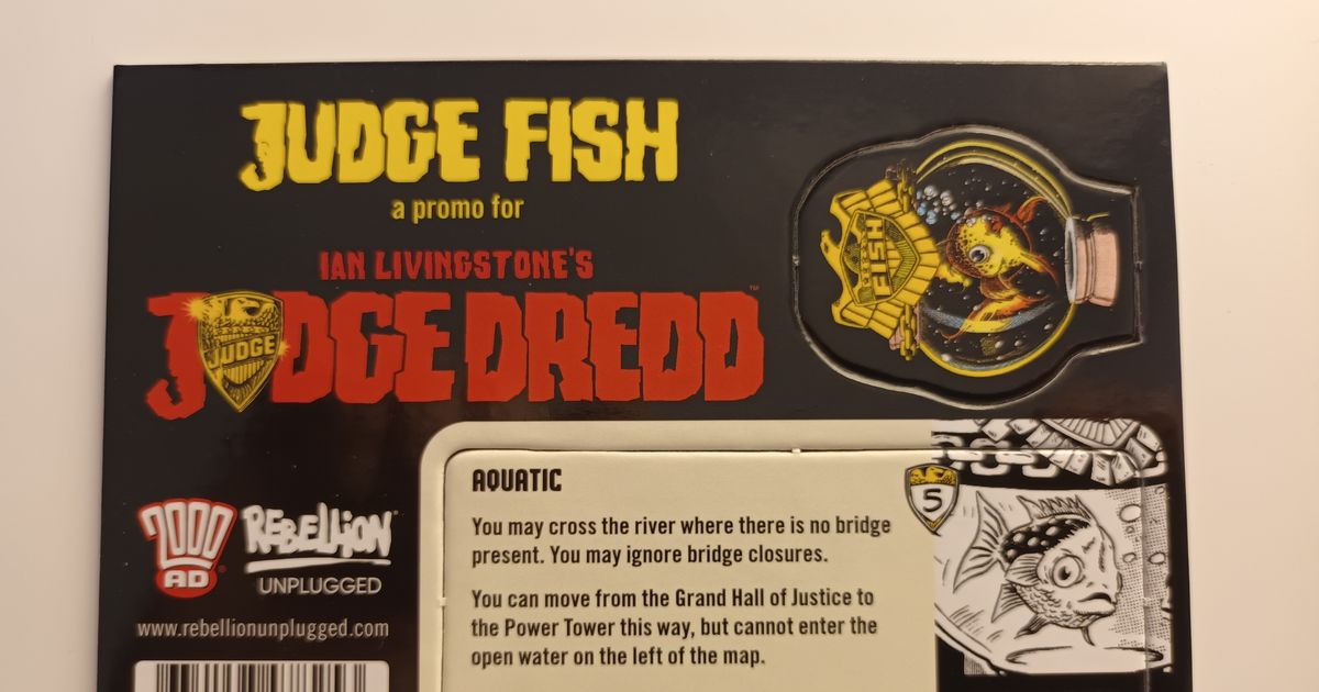 Judge Dredd: The Game of Crime-Fighting in Mega-City One – Judge Fish ...
