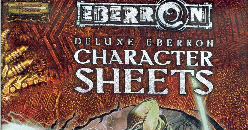 Deluxe Eberron Character Sheets | RPG Item | RPGGeek