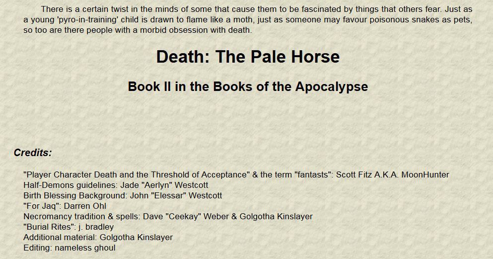 Second Book of the Apocalypse | RPG Item | RPGGeek