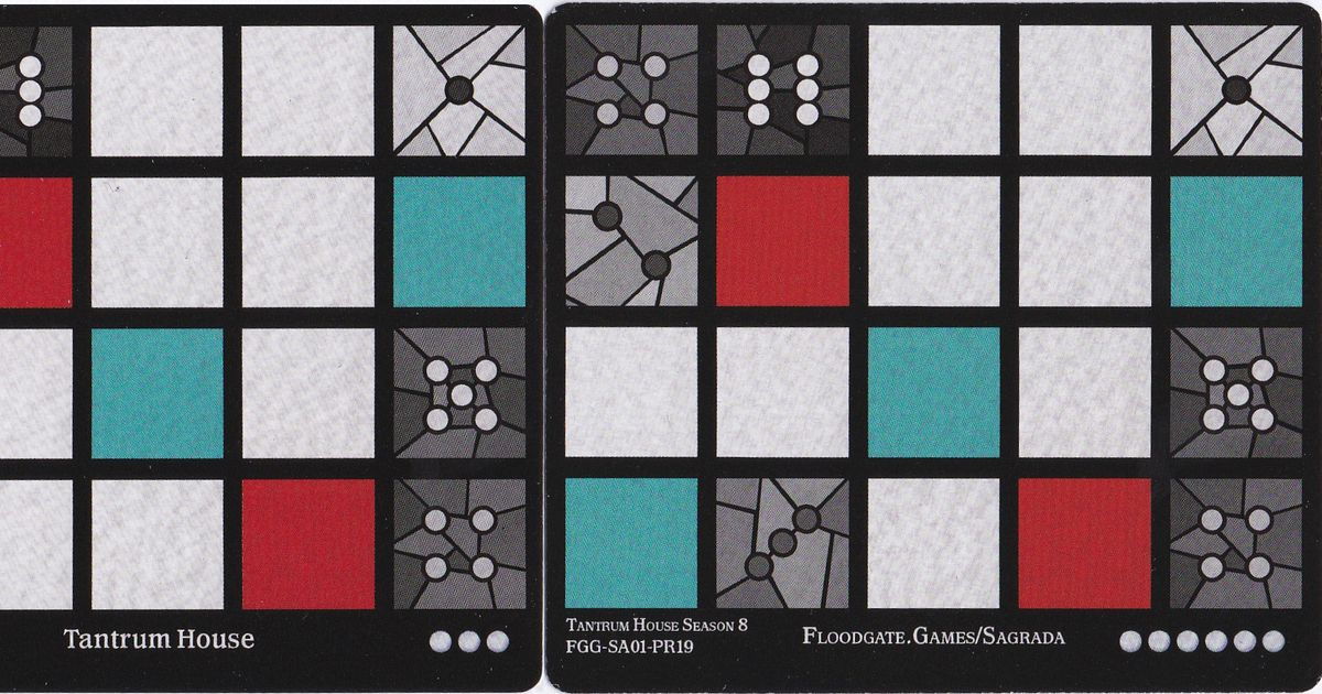 Sagrada: Promo 19 – Tantrum House 2022 Window Pattern Card | Board Game ...