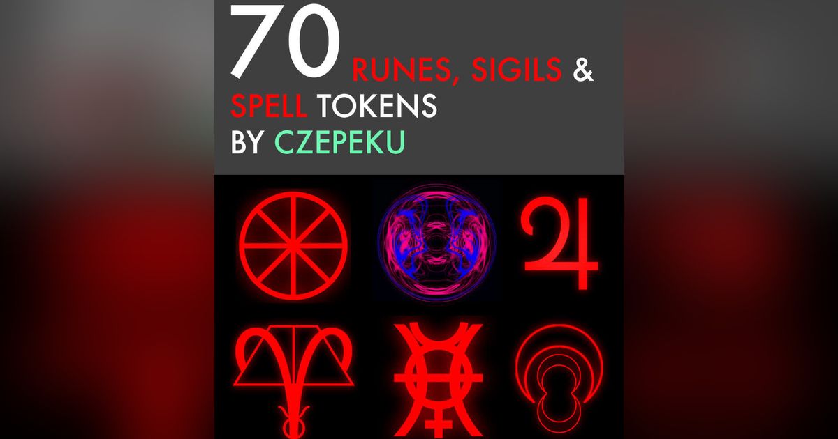 70 Runes, Sigils & Spell Tokens | RPG Item | RPGGeek