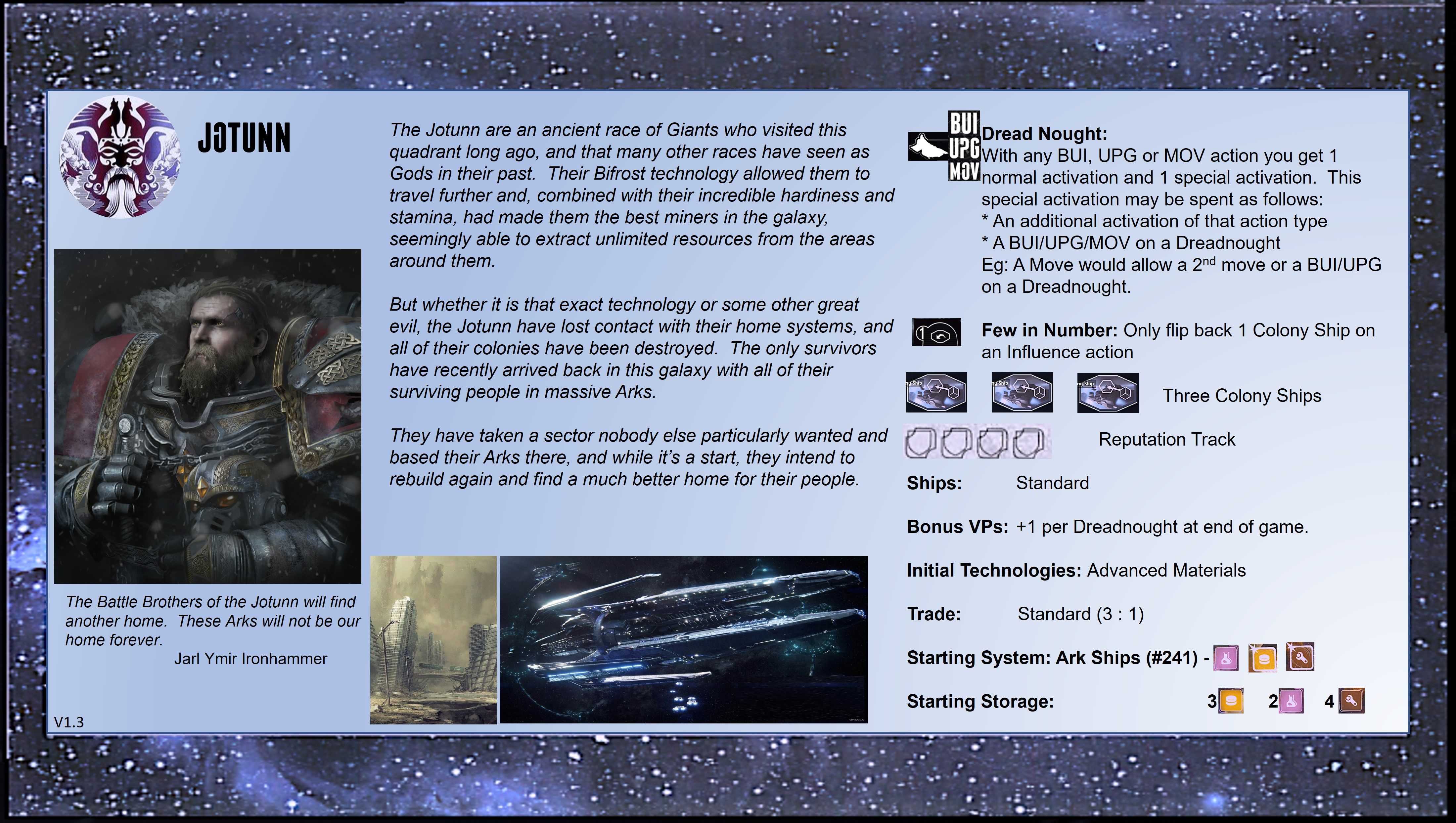 New Faction - Jotunn | Eclipse: Second Dawn for the Galaxy