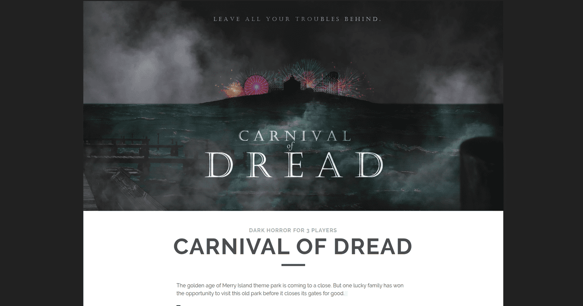 Carnival of Dread | RPG Item | RPGGeek