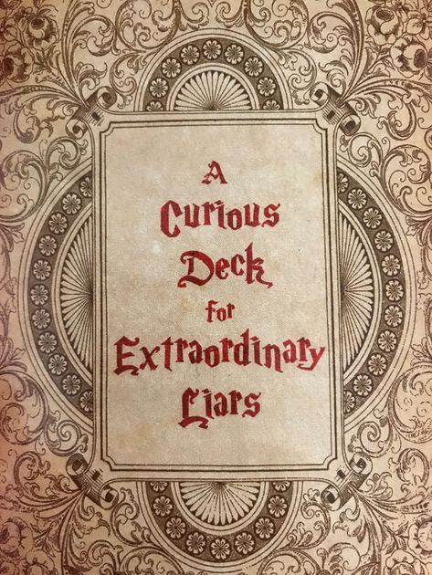 A Curious Deck for Extraordinary Liars | Board Game | BoardGameGeek