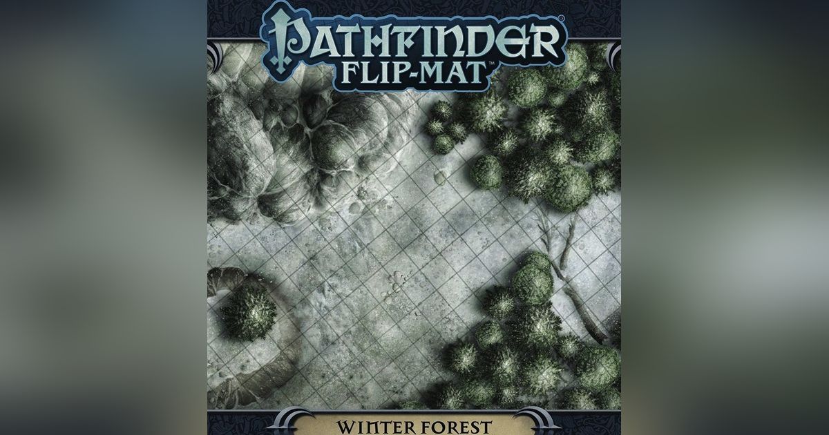 Pathfinder Flip-Mat: Winter Forest | RPG Item | RPGGeek