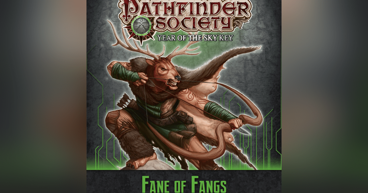 Pathfinder Society Quest: Fane of Fangs | RPG Item | BoardGameGeek