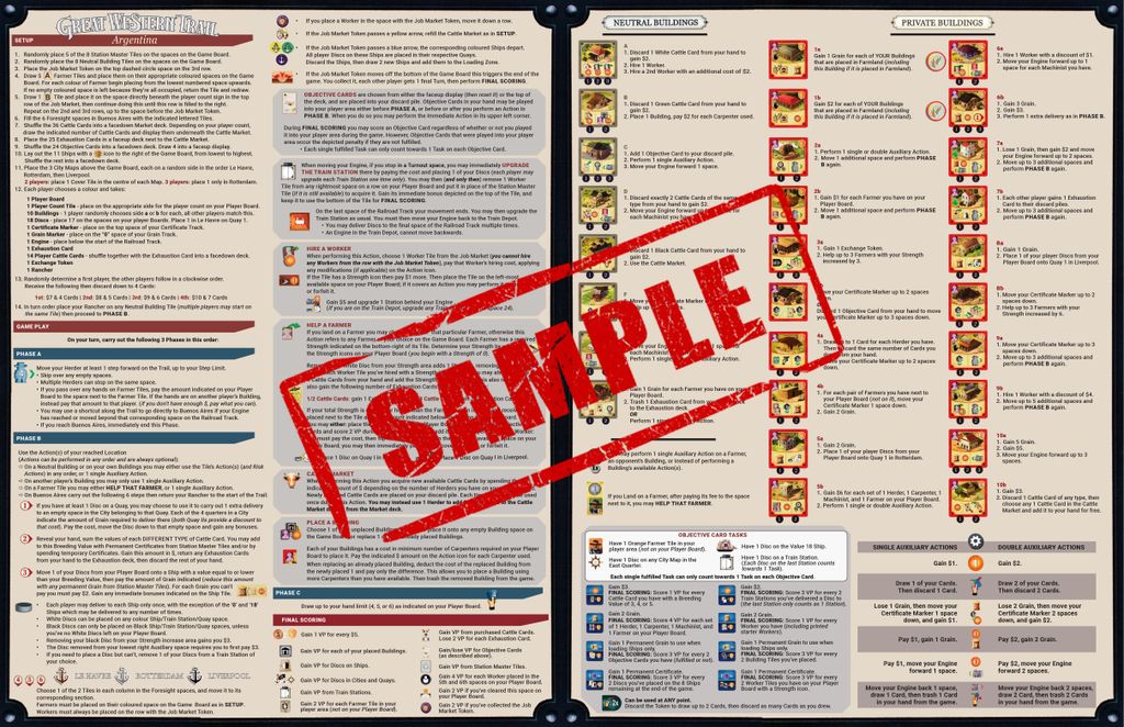 ACTION ANDY - Great Western Trail Argentina Compact Rules | Great ...