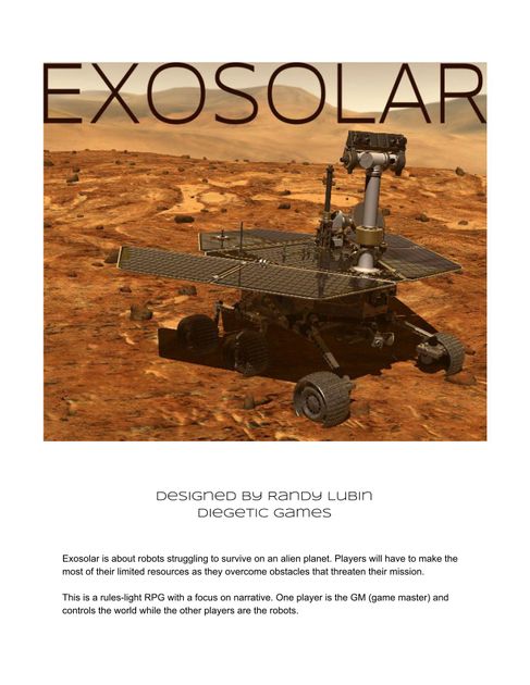 Exosolar | RPG Item | RPGGeek