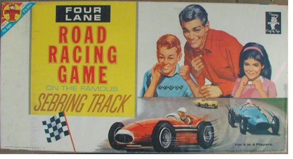 Four Lane Road Racing Game on the Sebring Track | Board Game ...