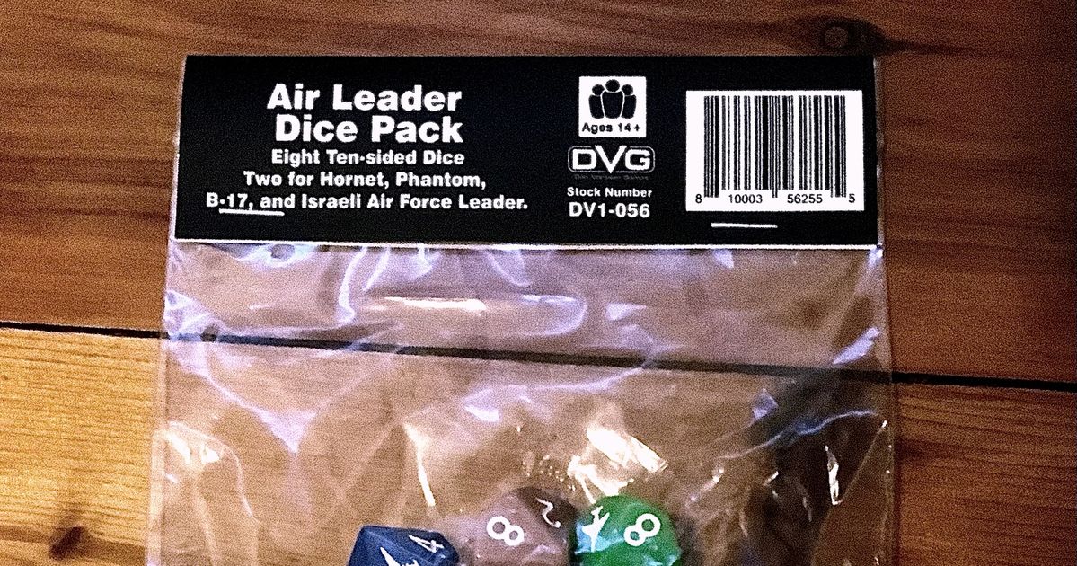 Air Leader Dice Pack | Board Game Accessory | BoardGameGeek