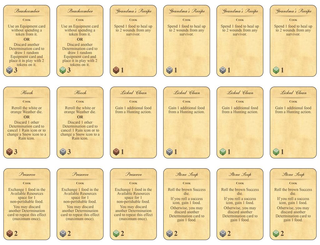 Survivor Determination cards mod... | Robinson Crusoe: Adventures on ...