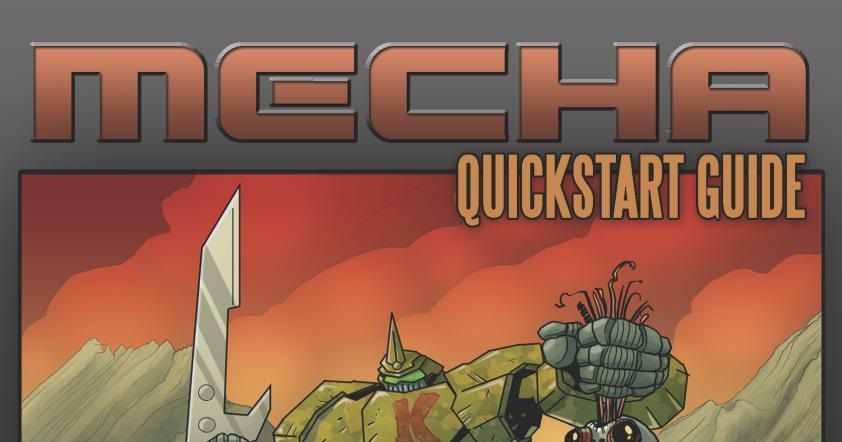 Mecha Quickstart Guide | RPG Item | BoardGameGeek