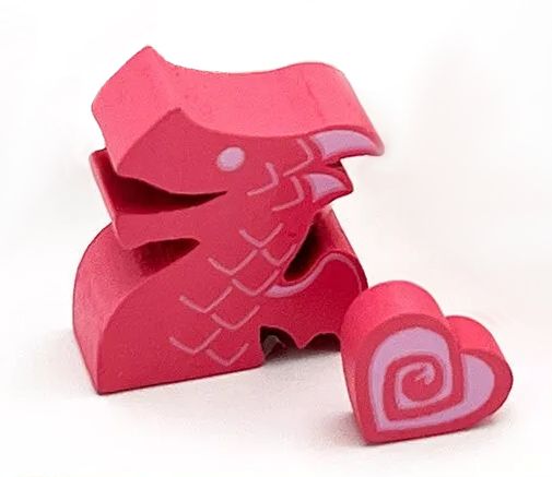 Flamecraft: Pink Dragon Tokens | Board Game Accessory | BoardGameGeek