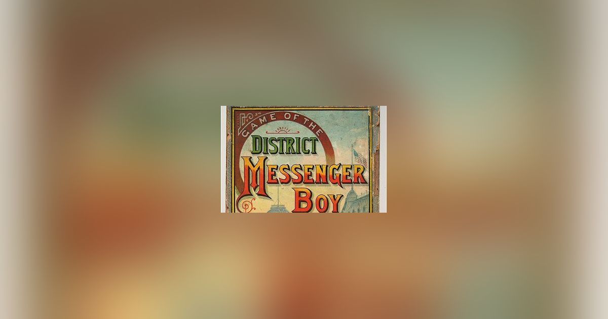 The Game of District Messenger Boy | Board Game | BoardGameGeek