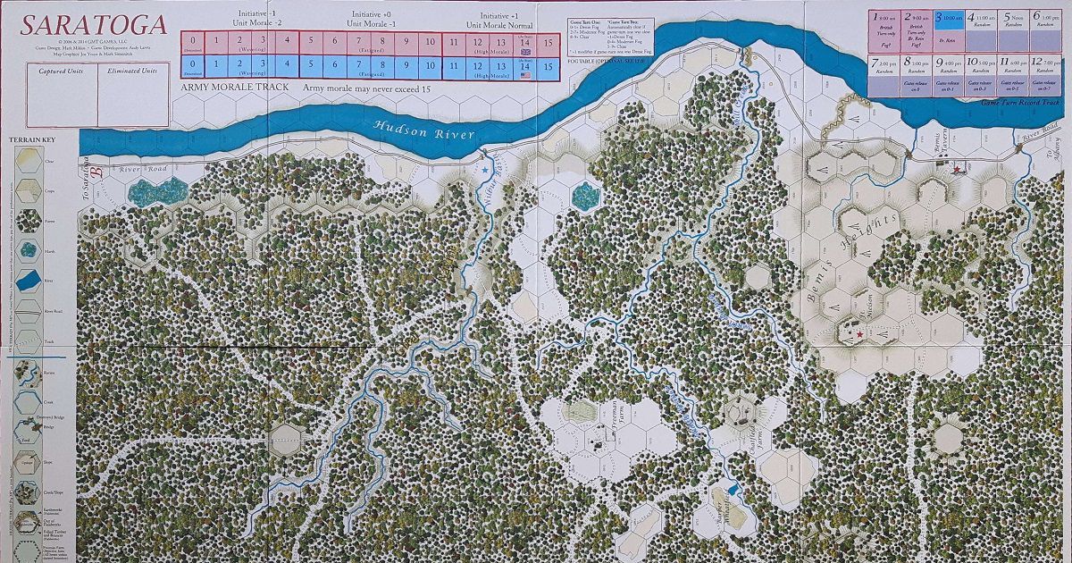 Saratoga: Mounted Mapboard | Board Game Accessory | BoardGameGeek